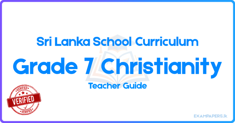 Grade 7 Christianity Teacher Guide – exampapers.lk