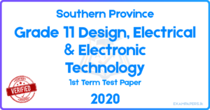 Southern Province Grade 11 Design, Electrical & Electronic Technology ...